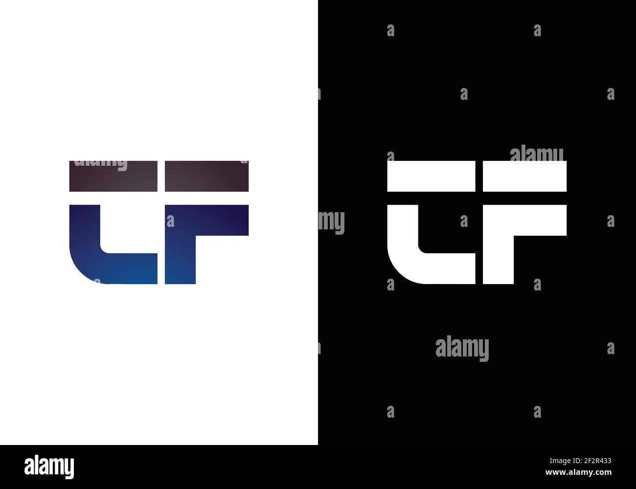 TF Letter Logo Design. Creative T F Letters icon vector Stock Vector ...