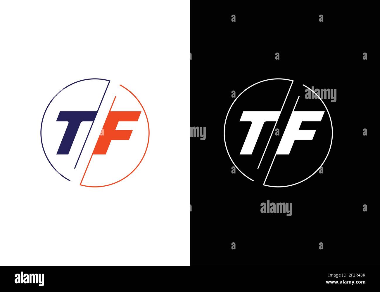 TF Letter Logo Design. Creative T F Letters icon vector Stock Vector ...