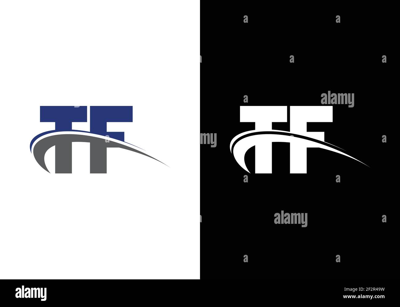 TF Letter Logo Design. Creative T F Letters icon vector Stock Vector ...