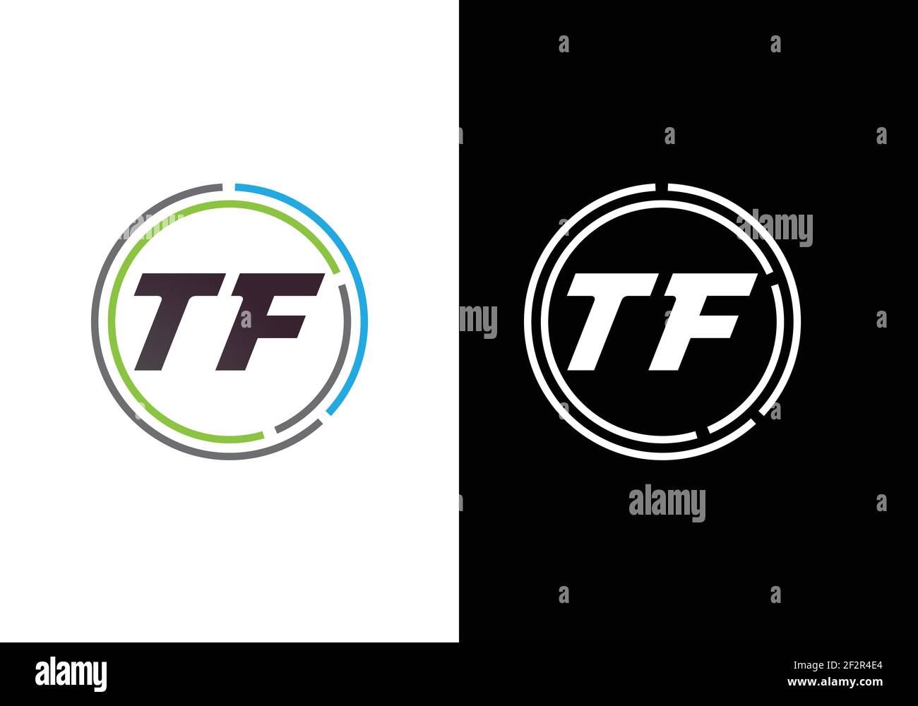 TF Letter Logo Design. Creative T F Letters icon vector Stock Vector ...