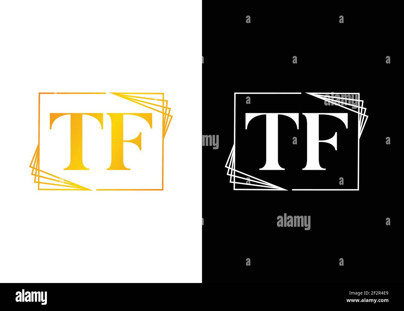TF Letter Logo Design. Creative T F Letters icon vector Stock Vector ...