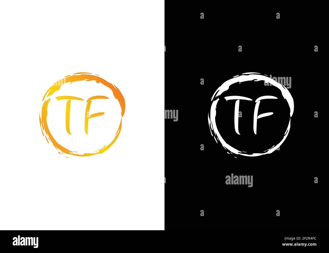 TF Letter Logo Design. Creative T F Letters icon vector Stock Vector ...