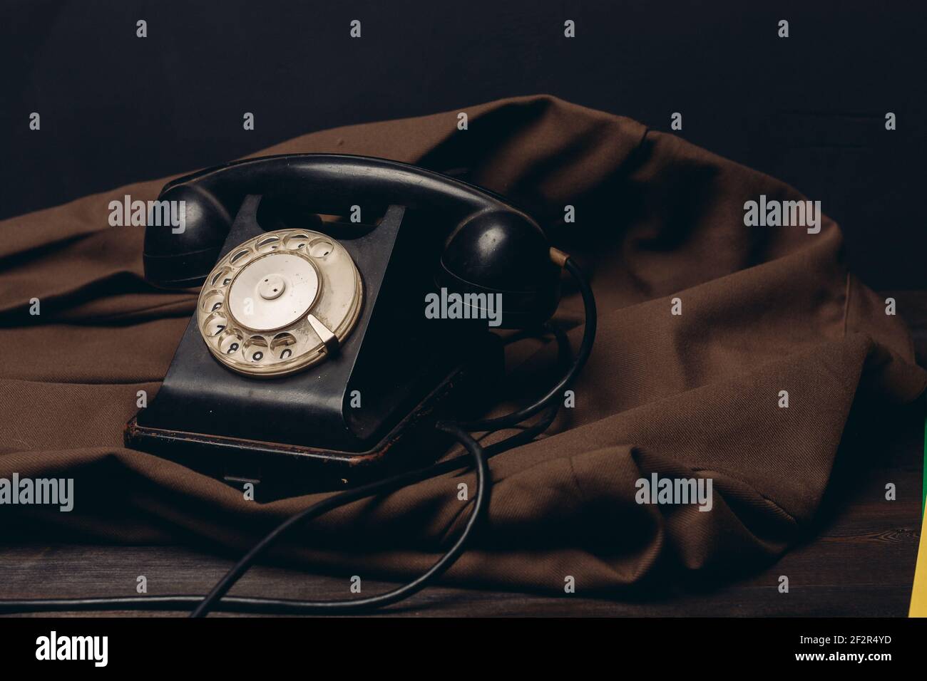 retro telephone vintage technology old style communication Stock Photo ...