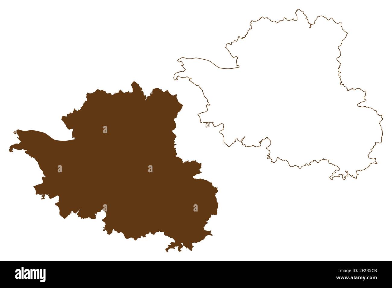 Esslingen district (Federal Republic of Germany, rural district, Baden ...