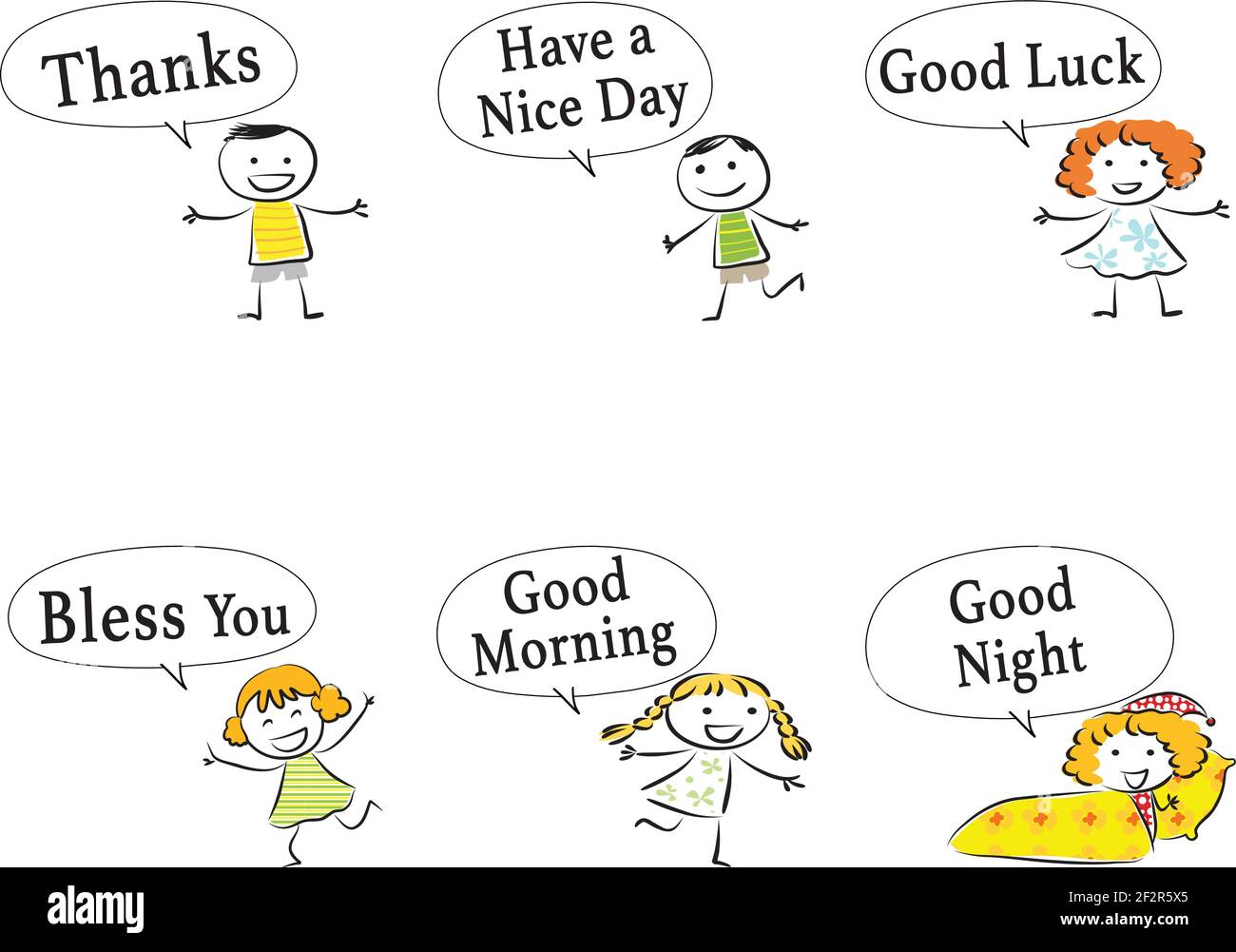 Vector cartoon children emoji set Stock Vector Image & Art - Alamy