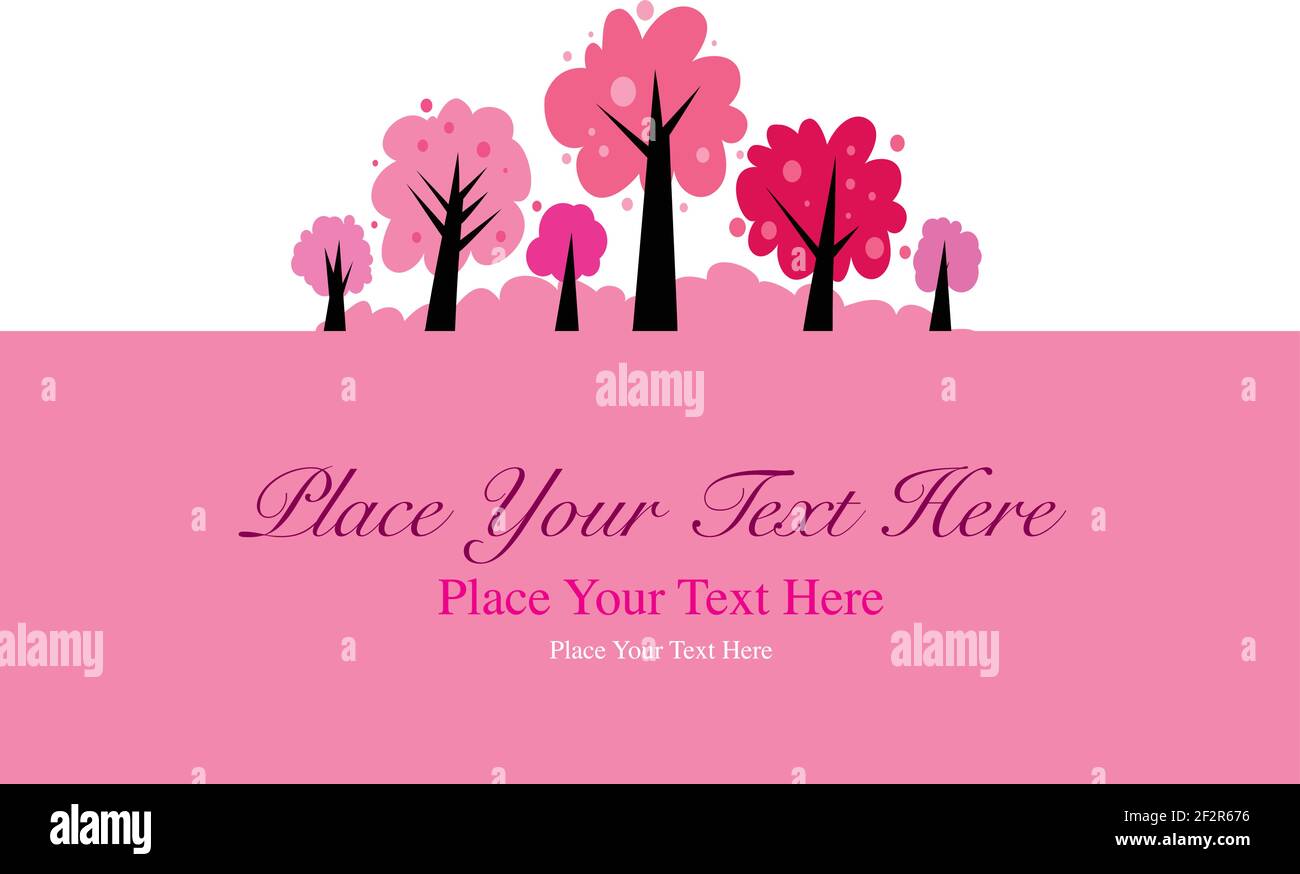 trees garden love heart shape butterfly border background Stock Vector ...
