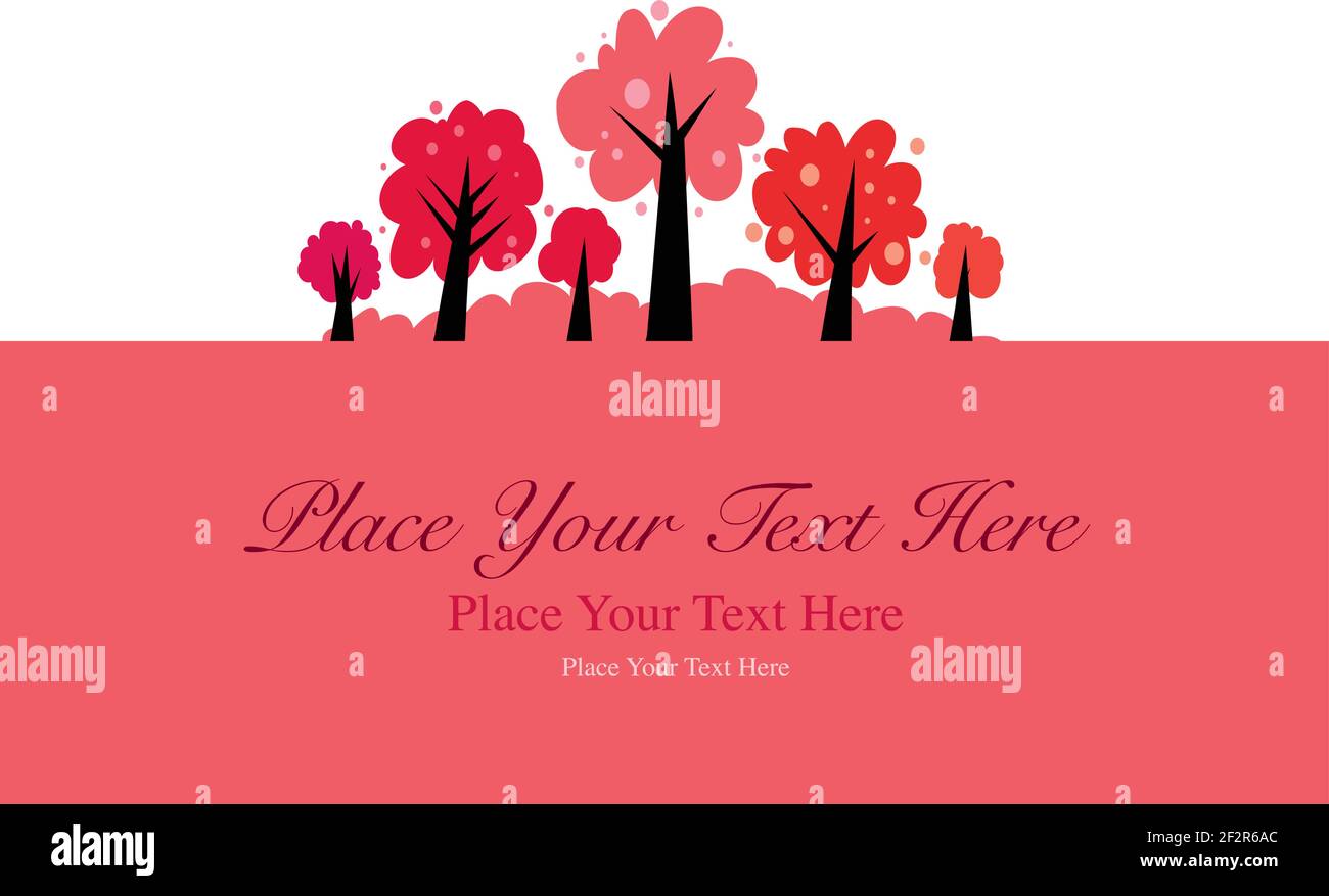 trees garden love heart shape butterfly border background Stock Vector ...