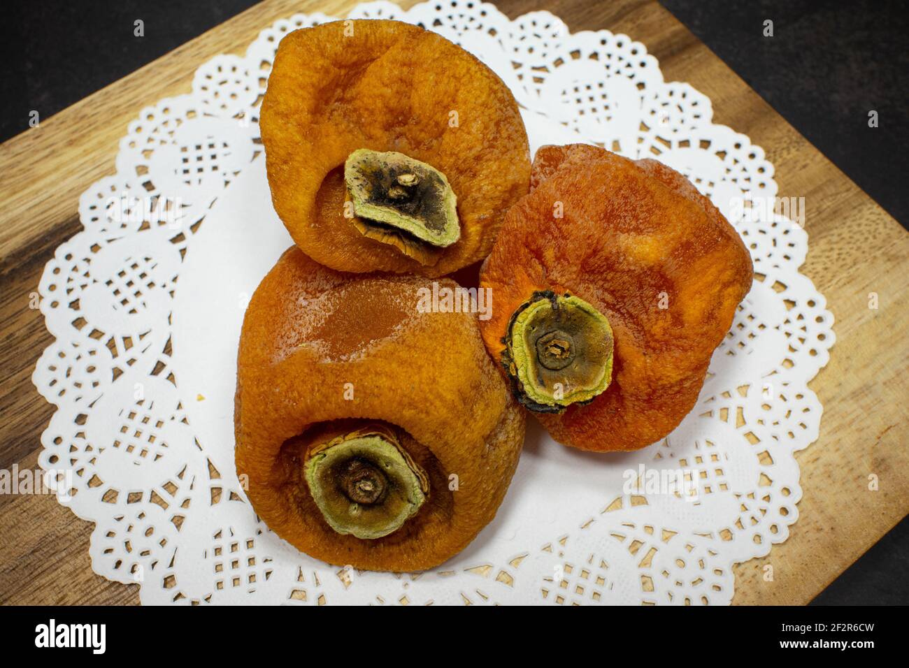 chewy and delicious dried persimmons Stock Photo - Alamy