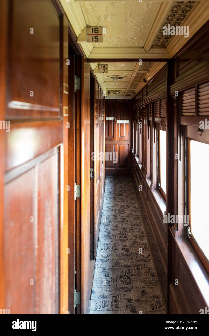 Inside old train carriage hi-res stock photography and images - Alamy