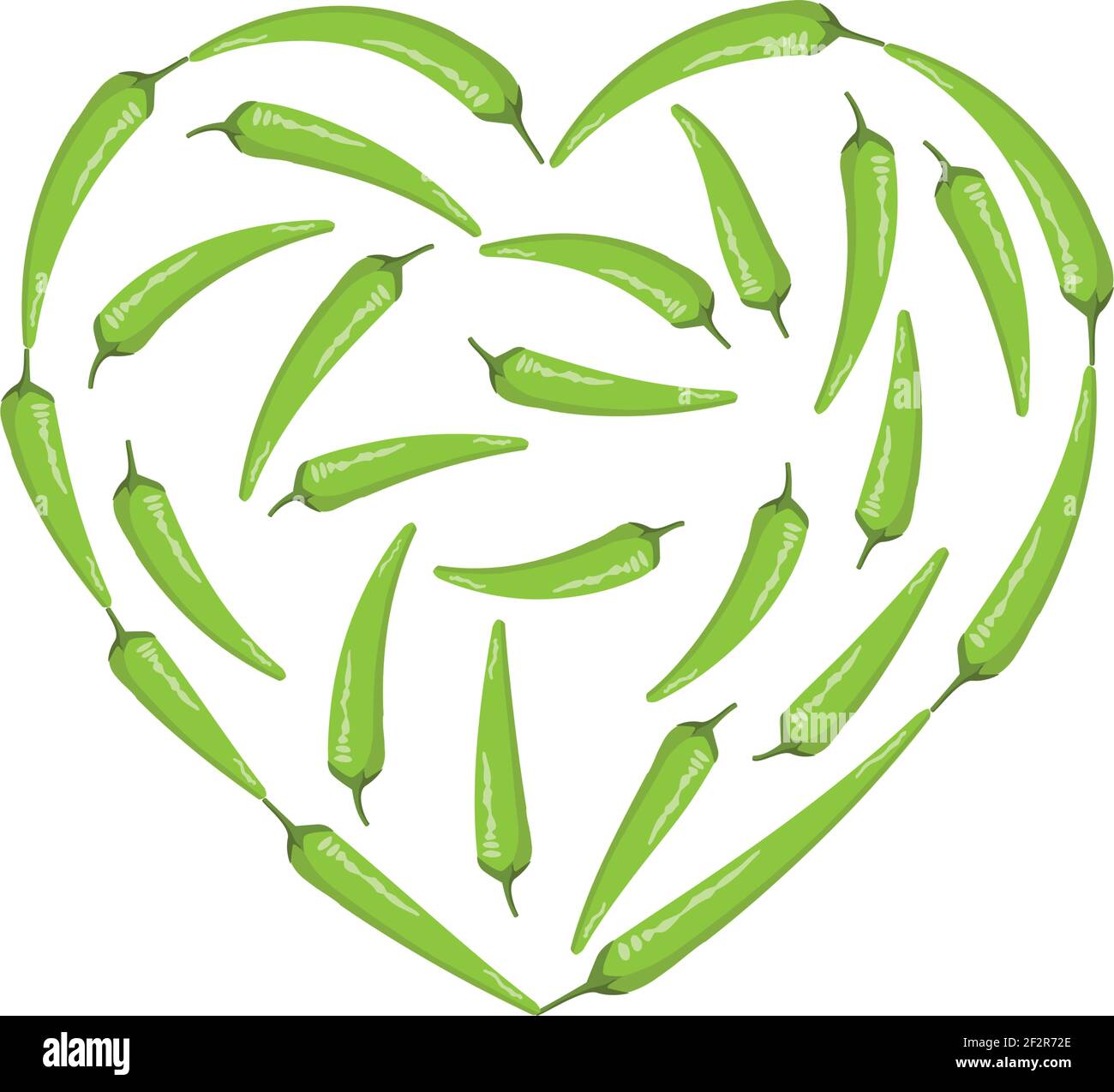 vector chili with heart shape design icon sign logo Stock Vector Image ...