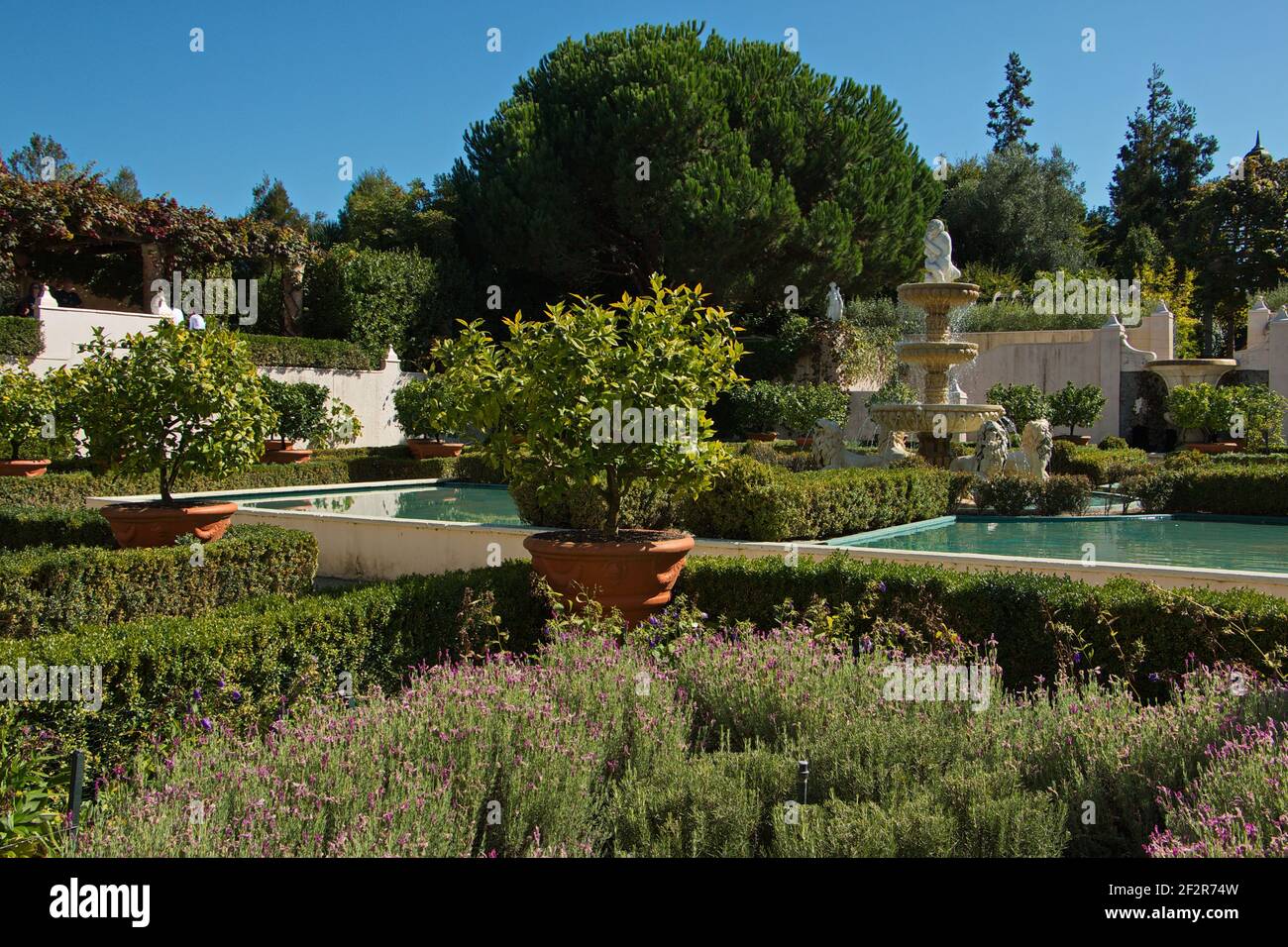 Italian Renaissance Garden in Hamilton Gardens,Waikato region on North ...