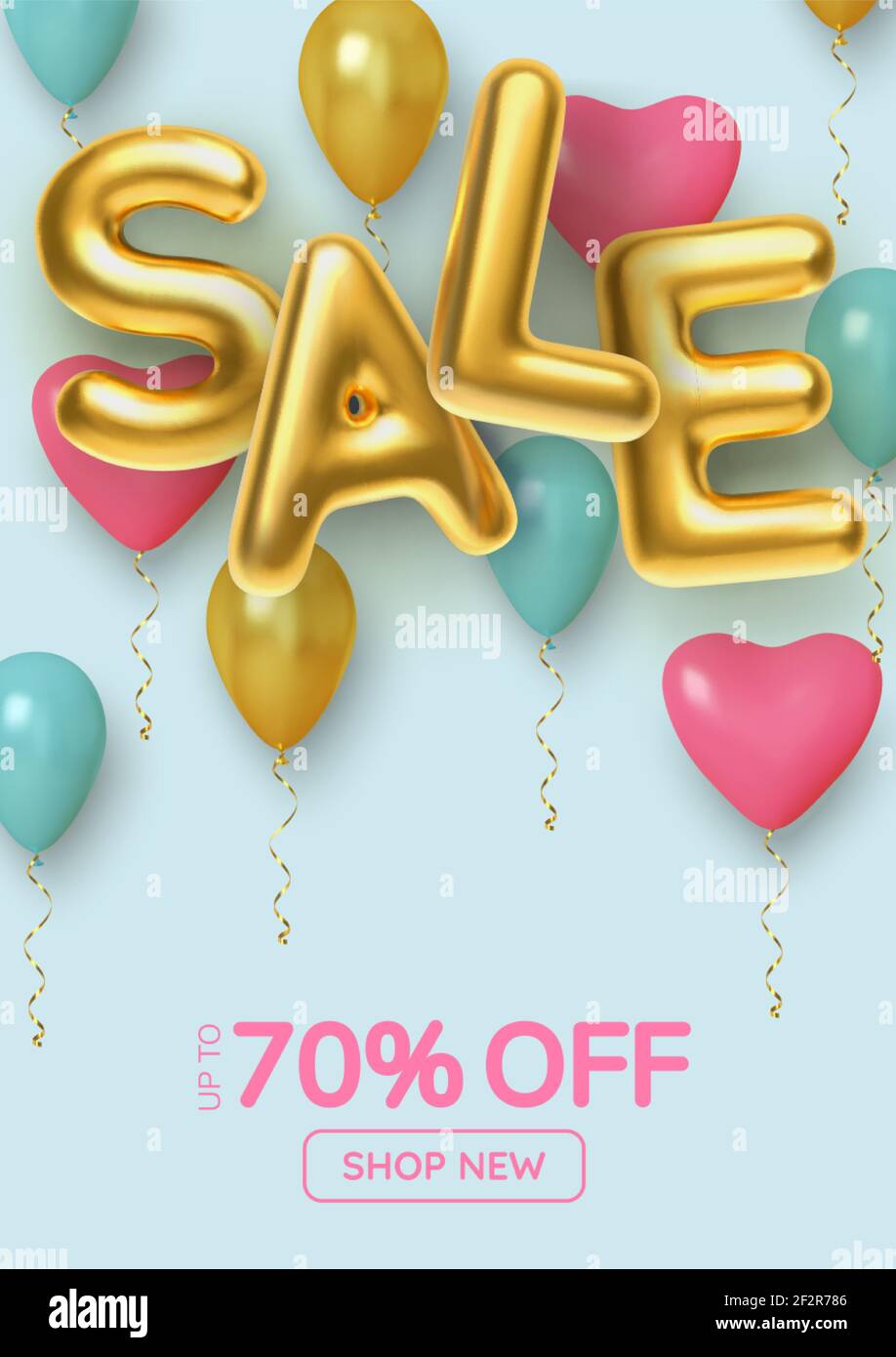 3d heart shape balloons Stock Vector Images - Alamy