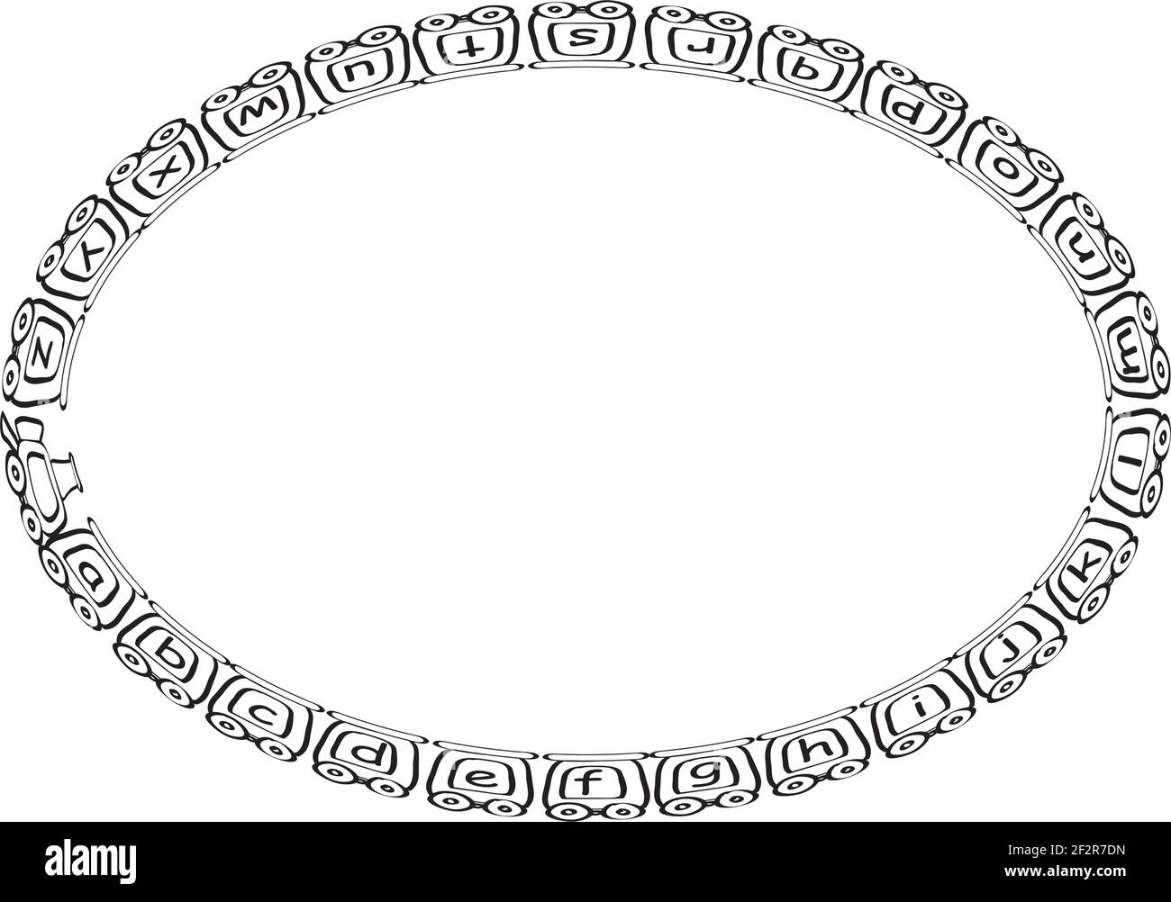 vector cartoon toy train design border background Stock Vector Image ...