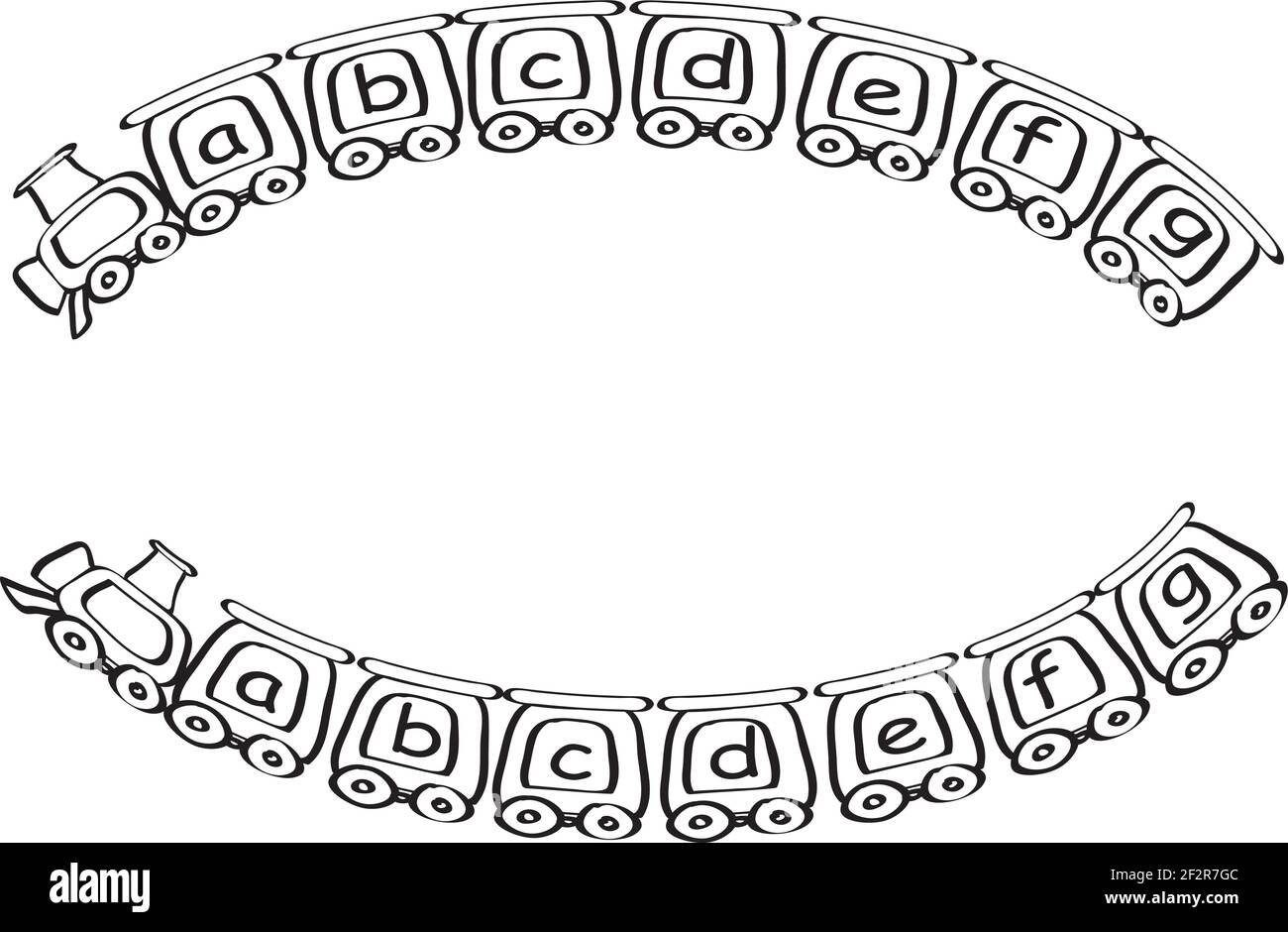 English alphabet toy train background logo Stock Vector Image & Art - Alamy