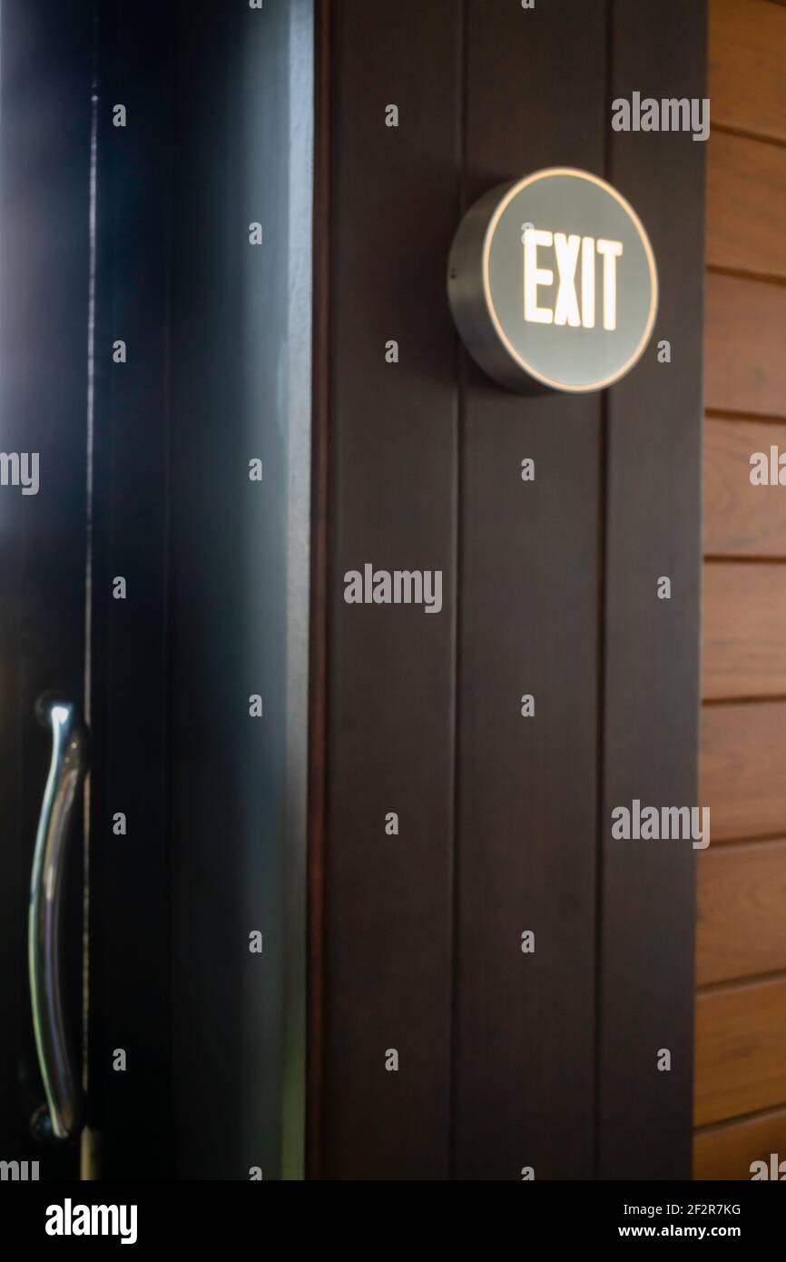 Emergency exit door to outside, stock photo Stock Photo - Alamy