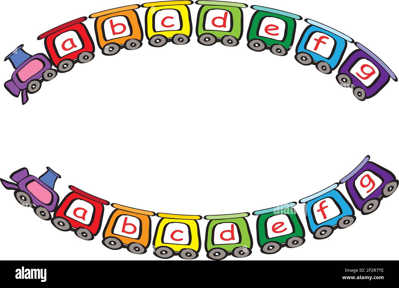 English alphabet toy train background logo Stock Vector Image & Art - Alamy