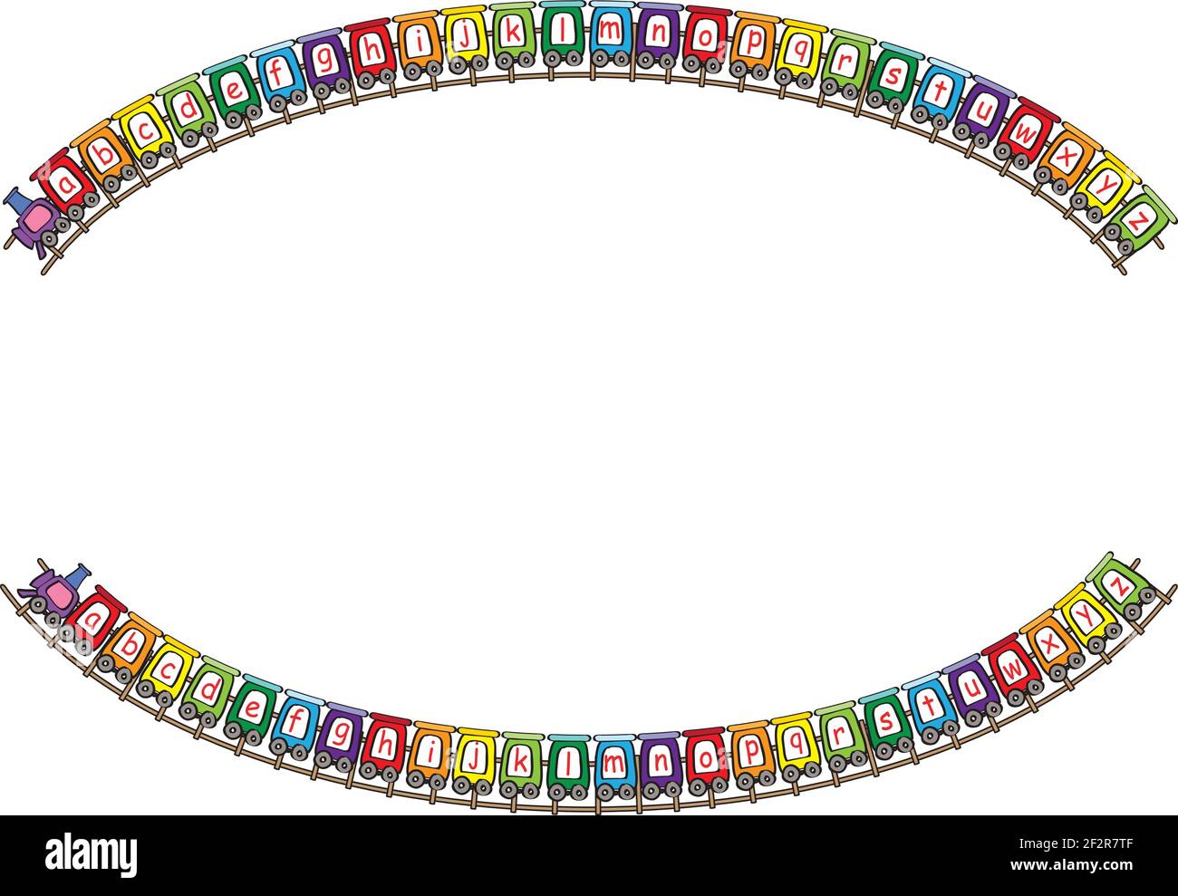 English alphabet toy train background logo Stock Vector Image & Art - Alamy