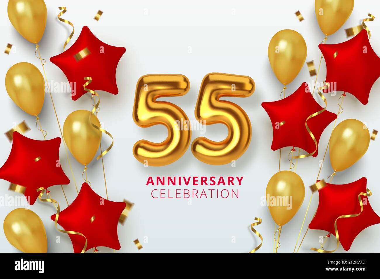 Happy birthday number 55 greeting hi-res stock photography and images ...