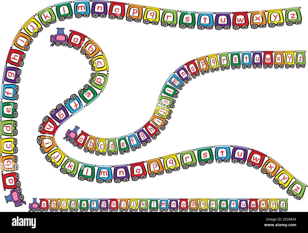 English alphabet toy train background logo Stock Vector Image & Art - Alamy