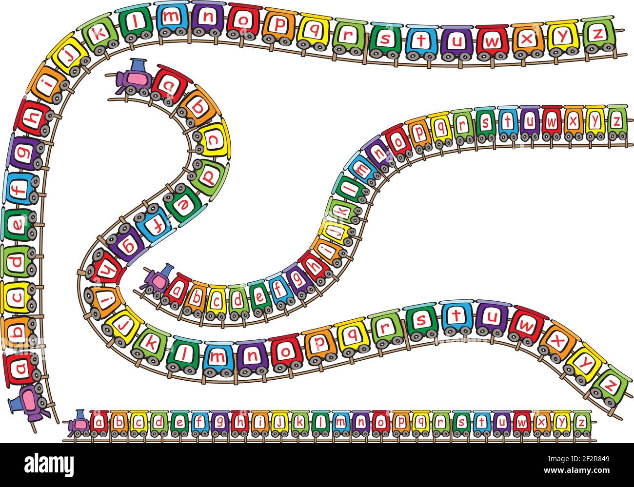 English alphabet toy train background logo Stock Vector Image & Art - Alamy
