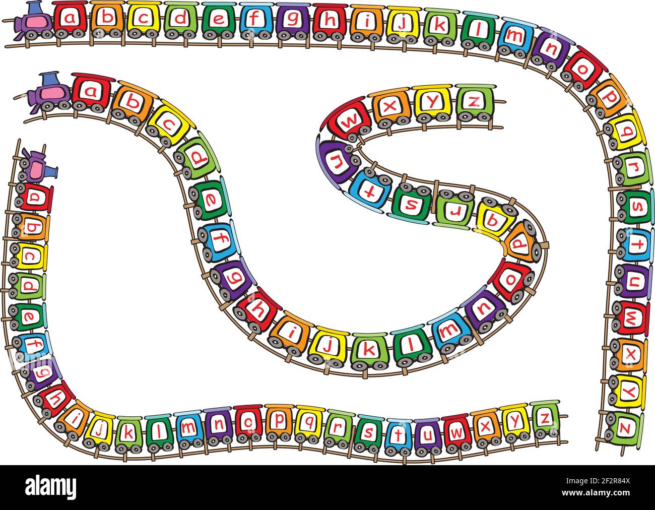 English alphabet toy train background logo Stock Vector Image & Art - Alamy