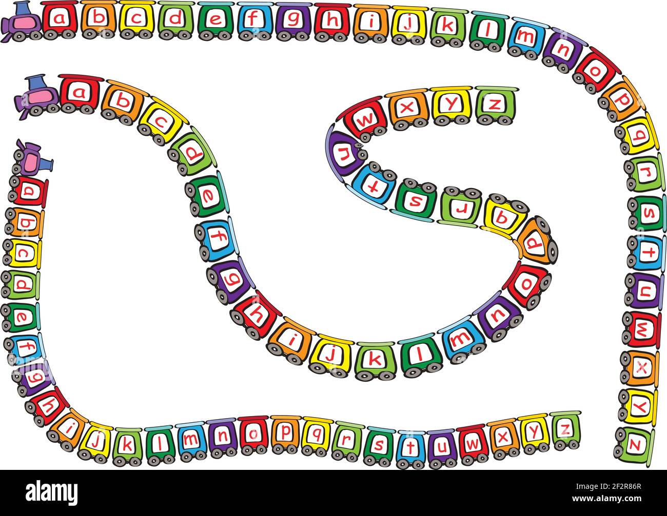 English alphabet toy train background logo Stock Vector Image & Art - Alamy