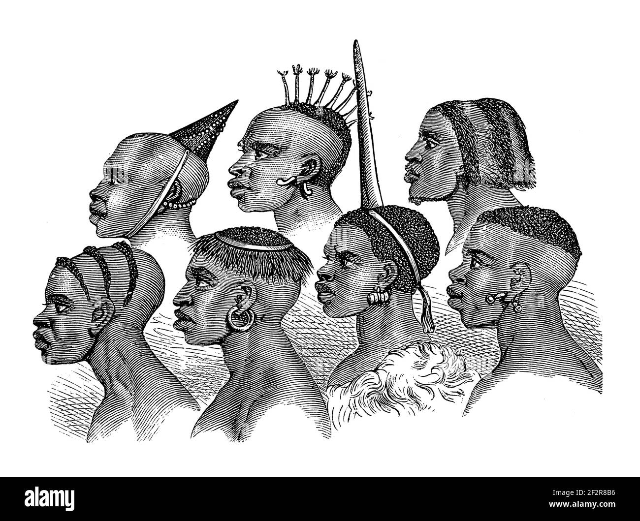 19th-century illustration of Nyamwezi people. Engraving published in ...