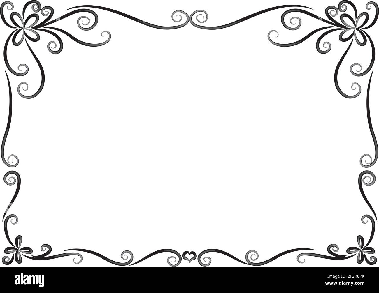 vector flowers border Stock Vector Image & Art - Alamy