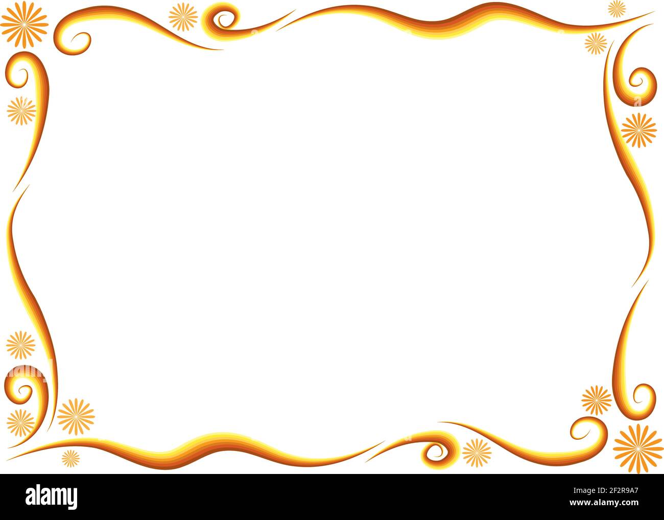 vector flowers border Stock Vector Image & Art - Alamy