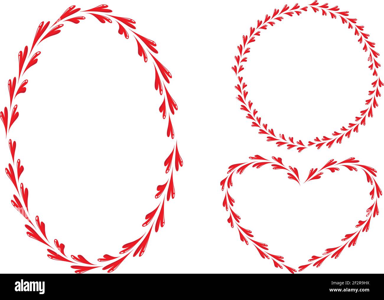 vector heart shape design background Stock Vector Image & Art - Alamy