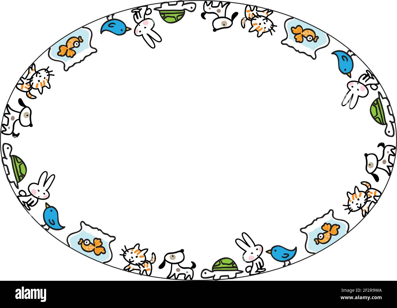 vector cartoon pet border background Stock Vector Image & Art - Alamy