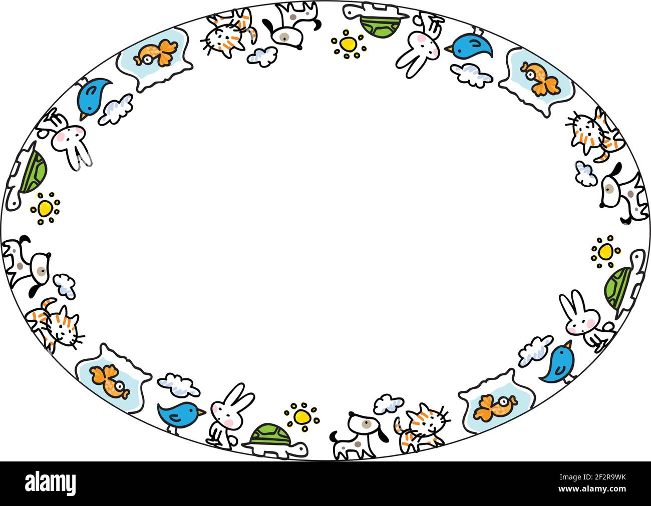 vector cartoon pet border background Stock Vector Image & Art - Alamy