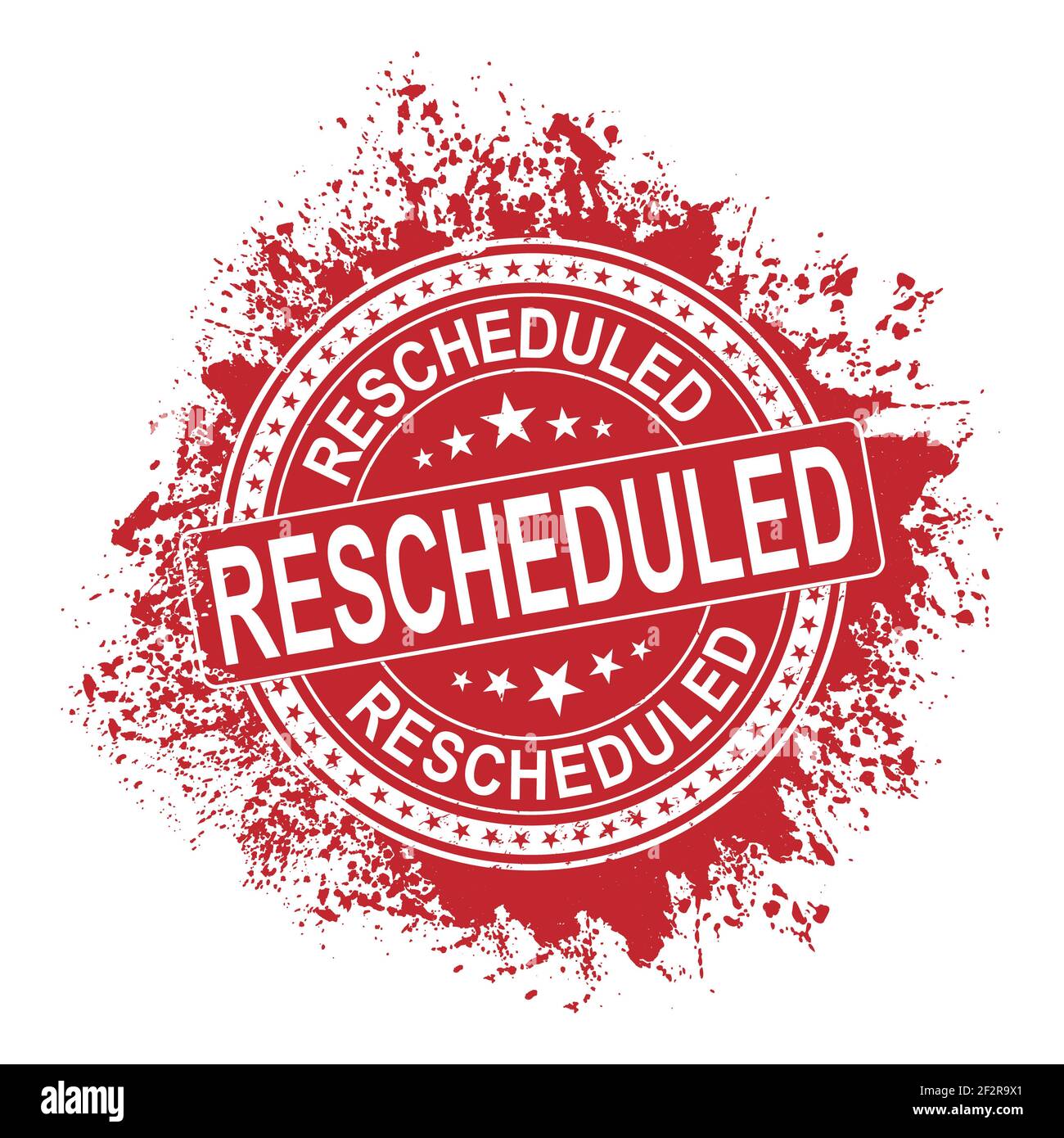 rescheduled seal label sign red stamp on white Stock Photo - Alamy rescheduled seal label sign red stamp on white Stock Photo - Alamy