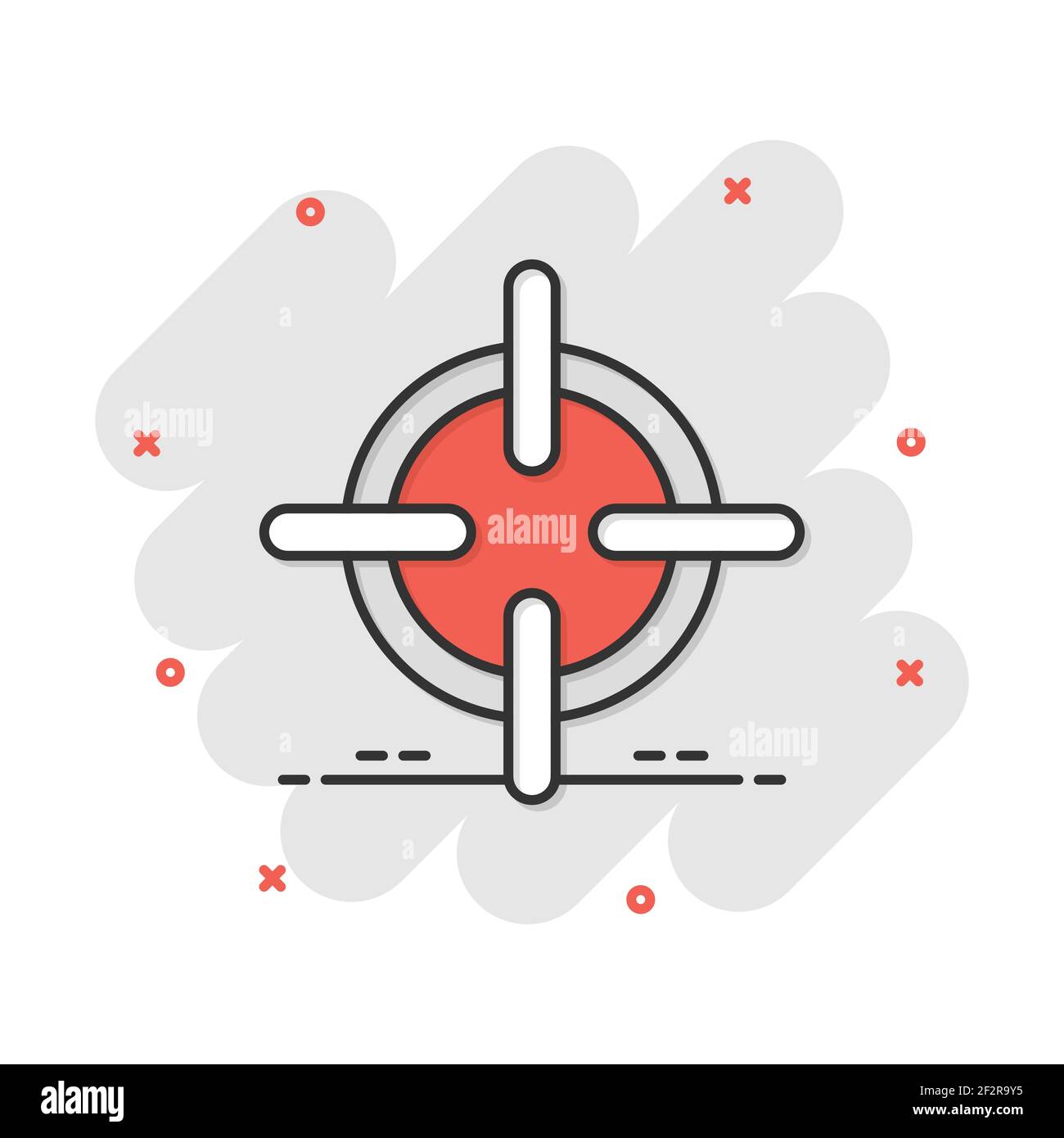 Cartoon target Cut Out Stock Images & Pictures - Alamy