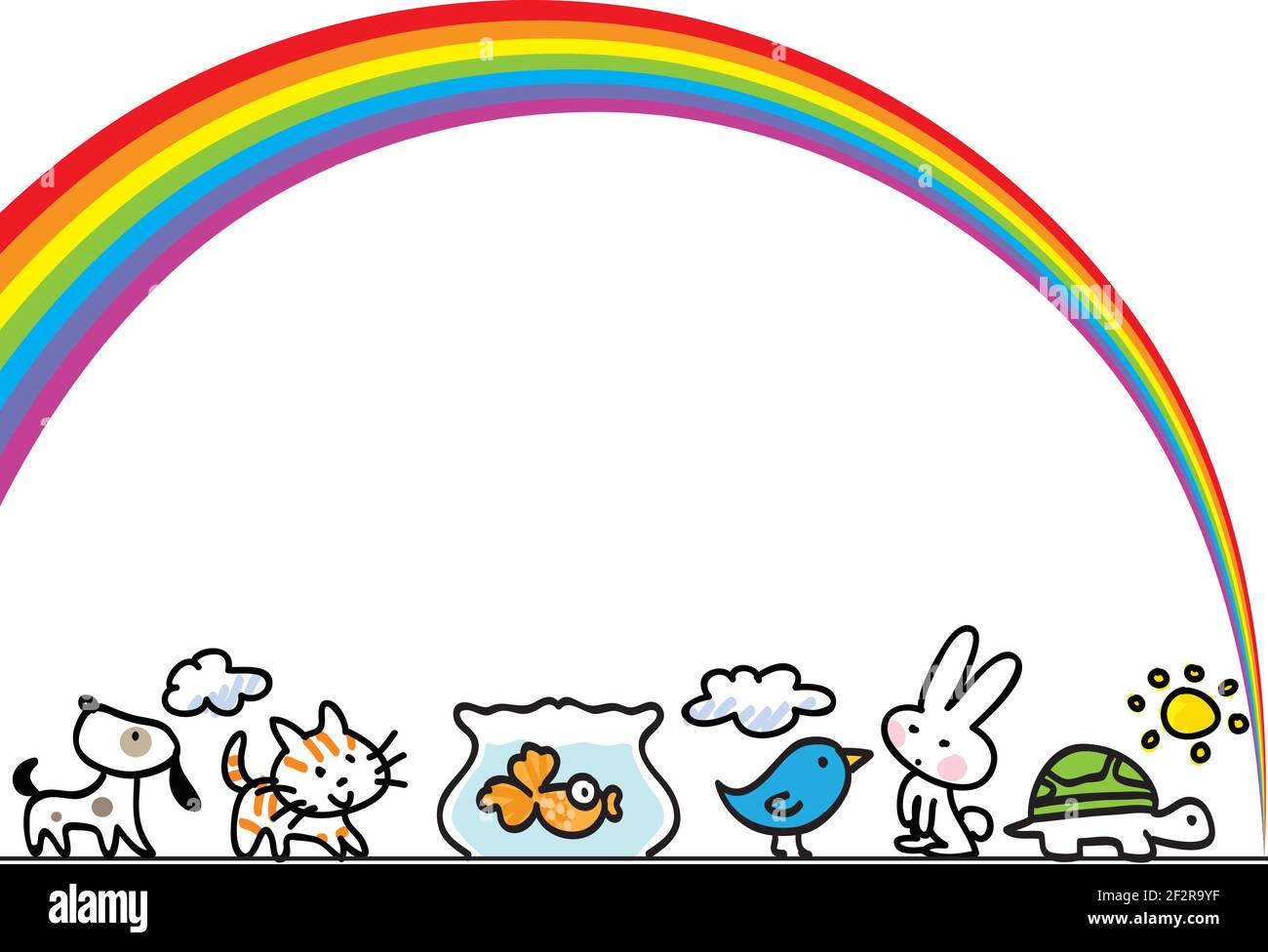 vector cartoon pet border background Stock Vector Image & Art - Alamy