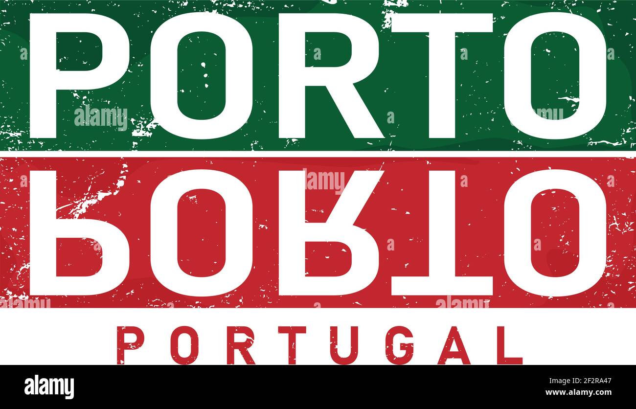 Porto City typography Logo Type Writing vector illustration Stock ...