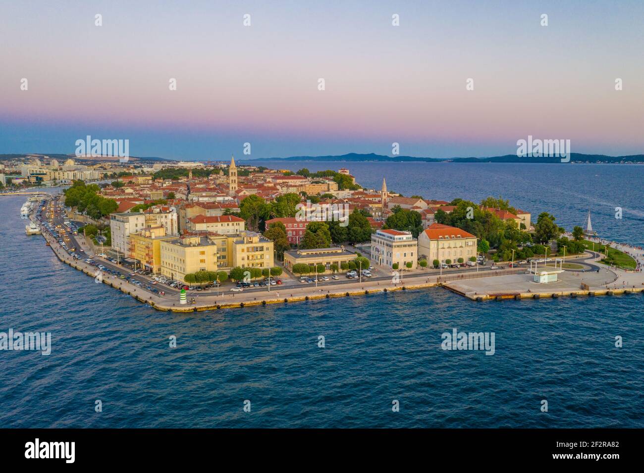 Aerial view zadar waterfront sunset hi-res stock photography and images ...