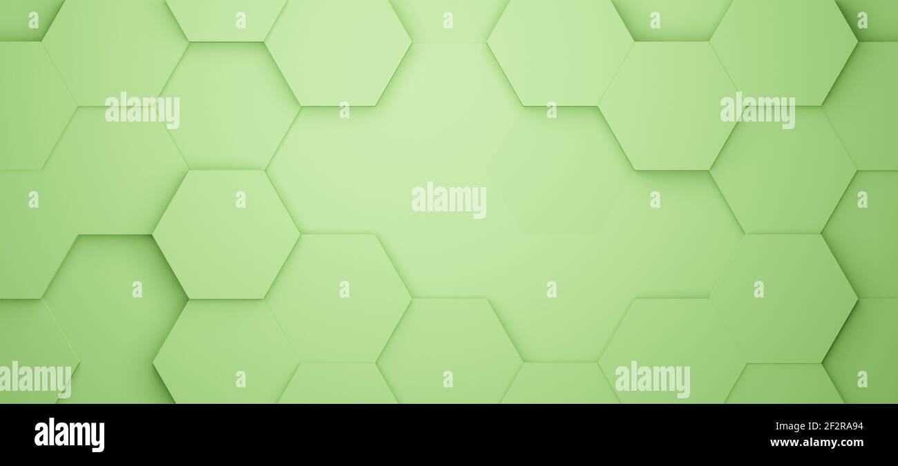 Hexagons or honeycombs tiles, 3D rendering hexagonal wallpaper, geometric illustration, abstract ...