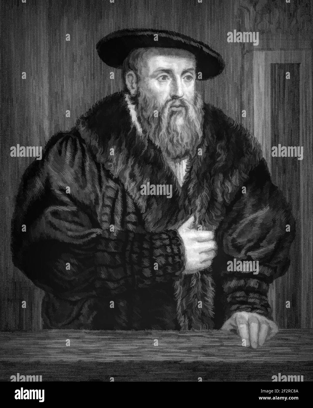 Johannes kepler german mathematician astronomer Black and White Stock ...