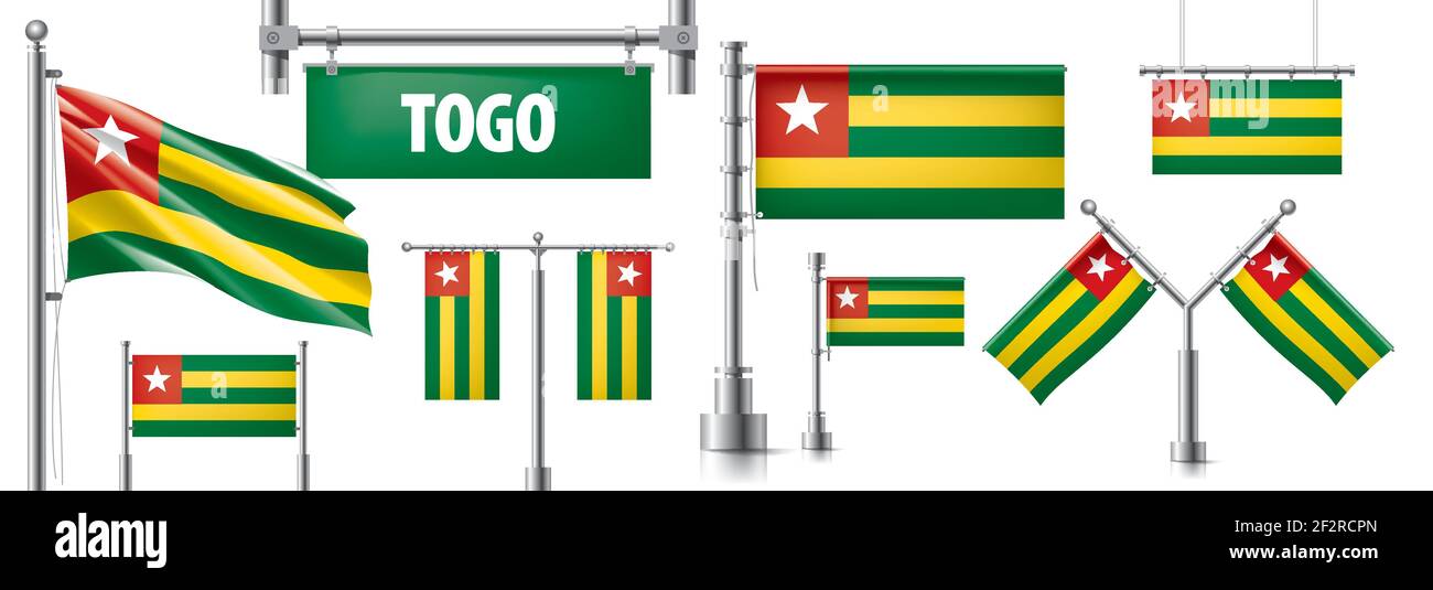 Flag vector nation togo lome Stock Vector Images - Alamy