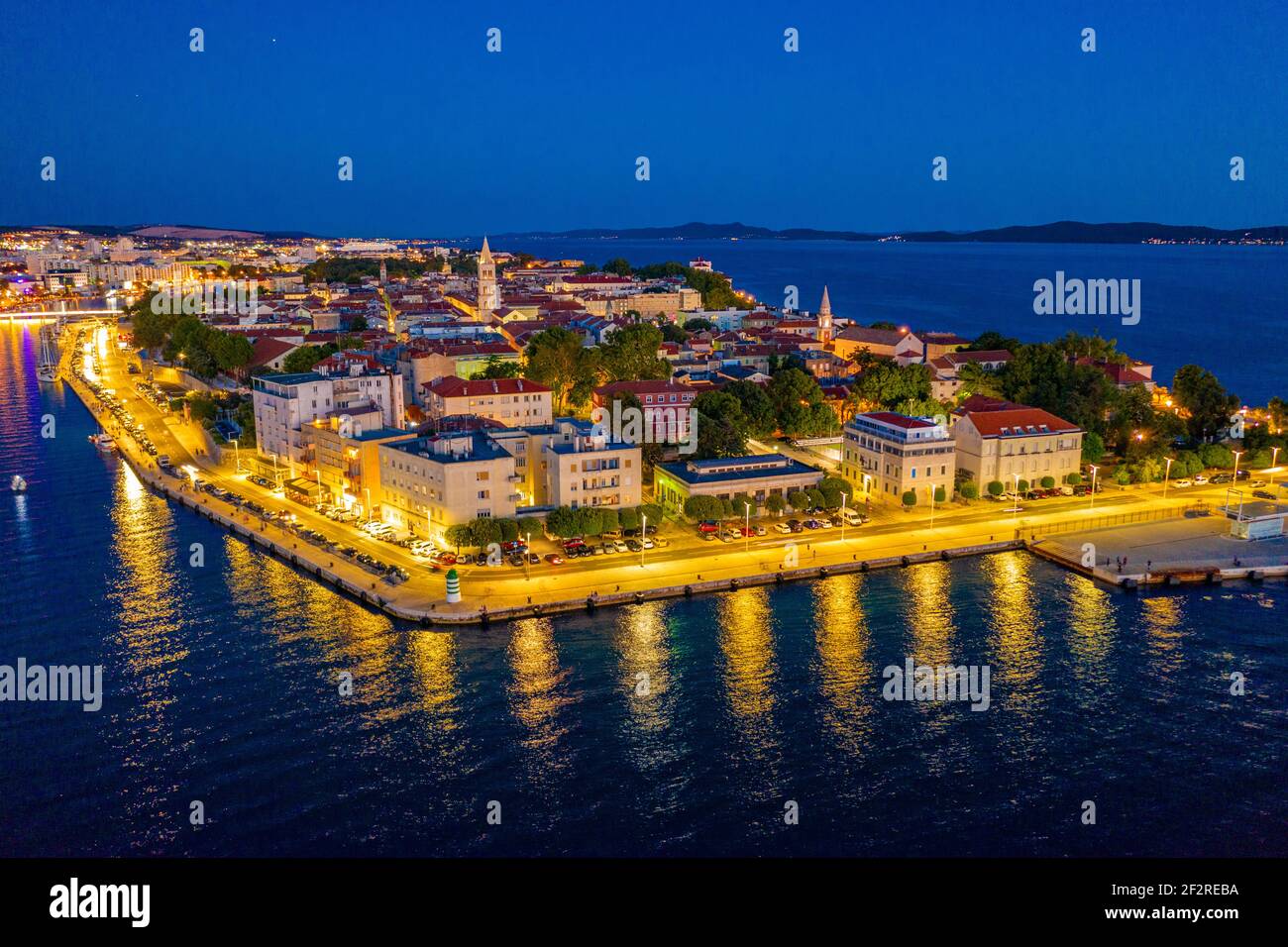 Aerial view zadar waterfront sunset hi-res stock photography and images ...