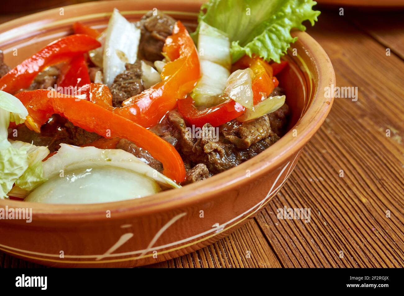 Derek tibs - Ethiopian of meat foods, ither lamb, beef, or goat Stock ...