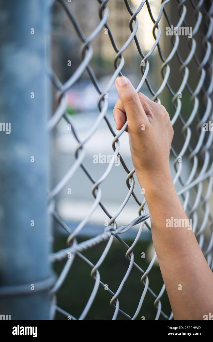 Hand on arms hi-res stock photography and images - Alamy