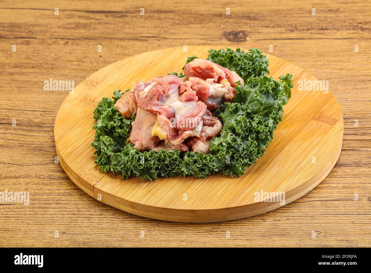 Raw tasty chicken stomach for cooking Stock Photo - Alamy