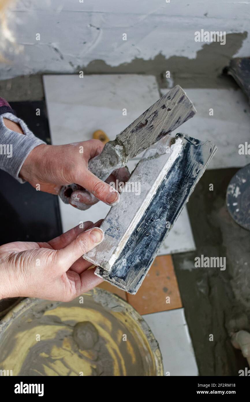 interior decoration and repair works Stock Photo - Alamy