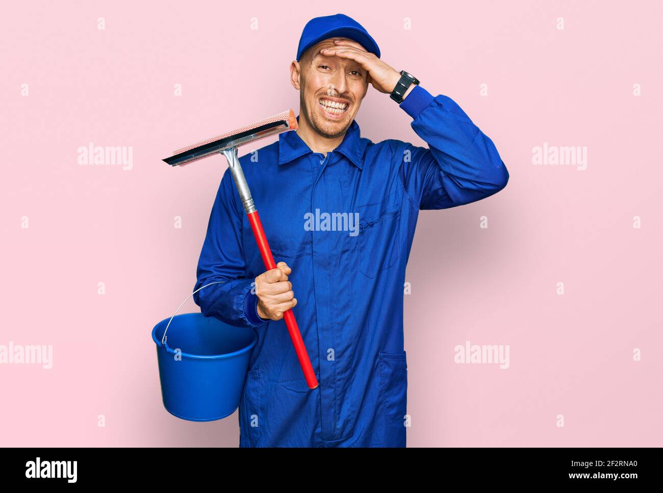 Male cleaner worried hi-res stock photography and images - Alamy