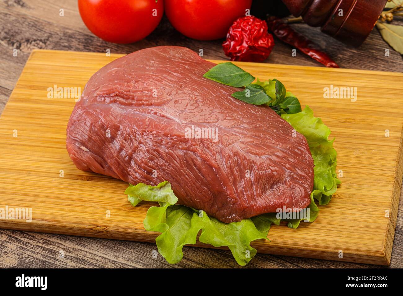 Raw beef meat piece for cooking Stock Photo - Alamy