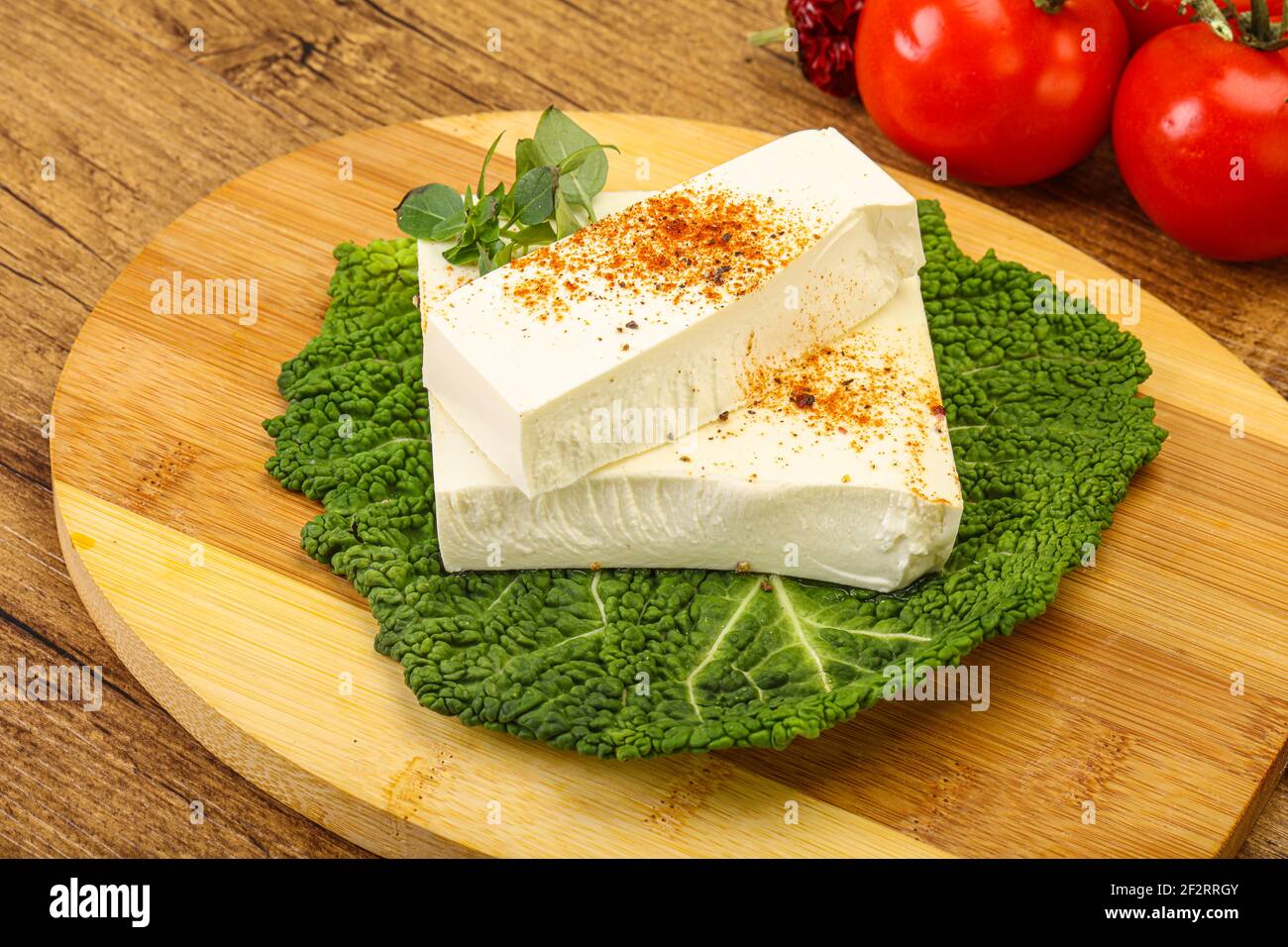 Greek Feta soft cheese for salad Stock Photo - Alamy