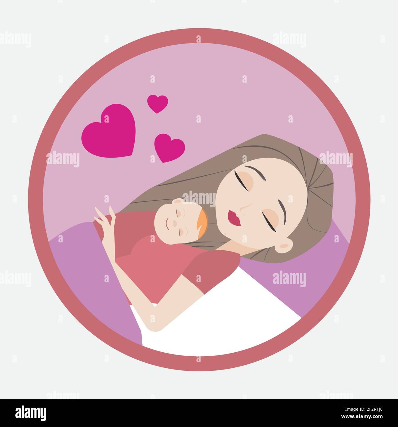 Newborn baby after birth Stock Vector Images - Alamy