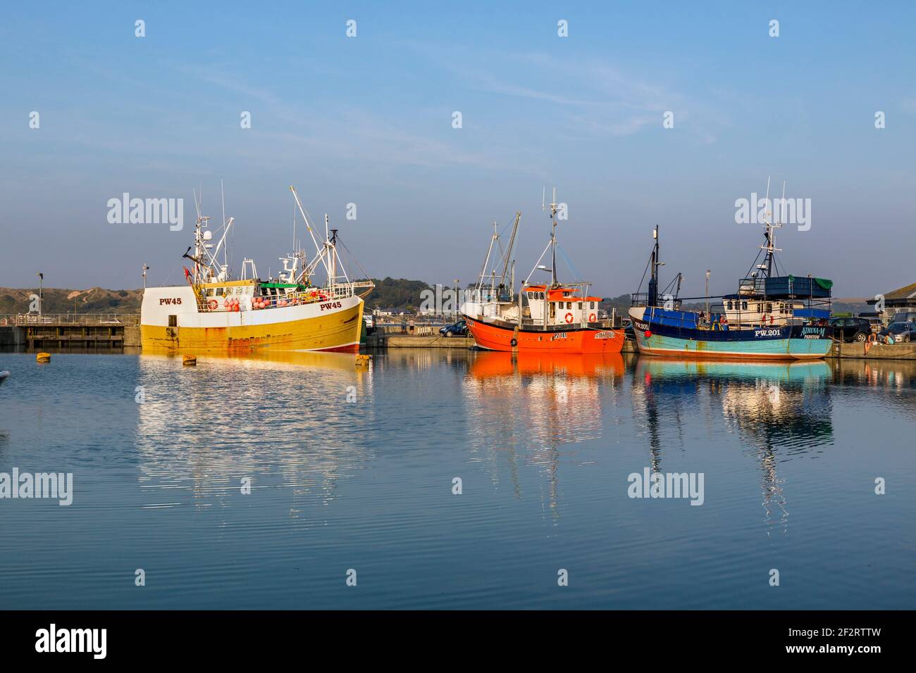 Padstow Harbour Fishing Boats Cornwall; UK Stock Photo - Alamy
